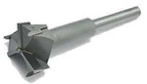 3 Wing Carbide Tipped Bore Bit, 2" Dia x 6" OAL x 1/2" Shank